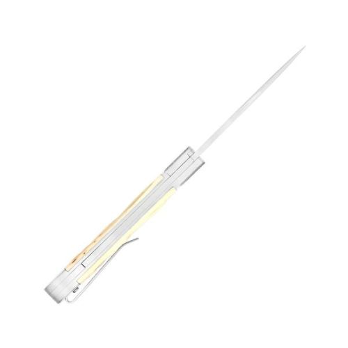 CobraTec Trapper Hidden Release Automatic Knife White Bone